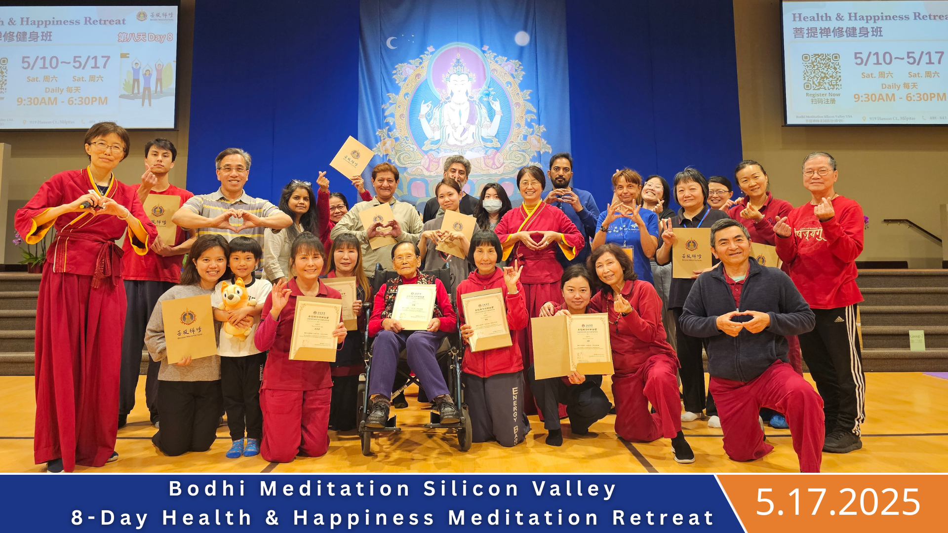 5/10-5/17/2025 8-Day Health & Happiness Meditation Retreat | Bodhi Meditation Silicon Valley USA ...